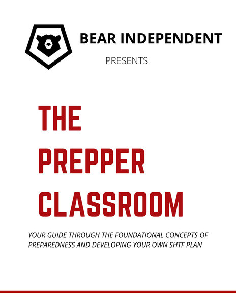 Prepper Classroom Study Guide Digital Download Notebook – BearIndependent